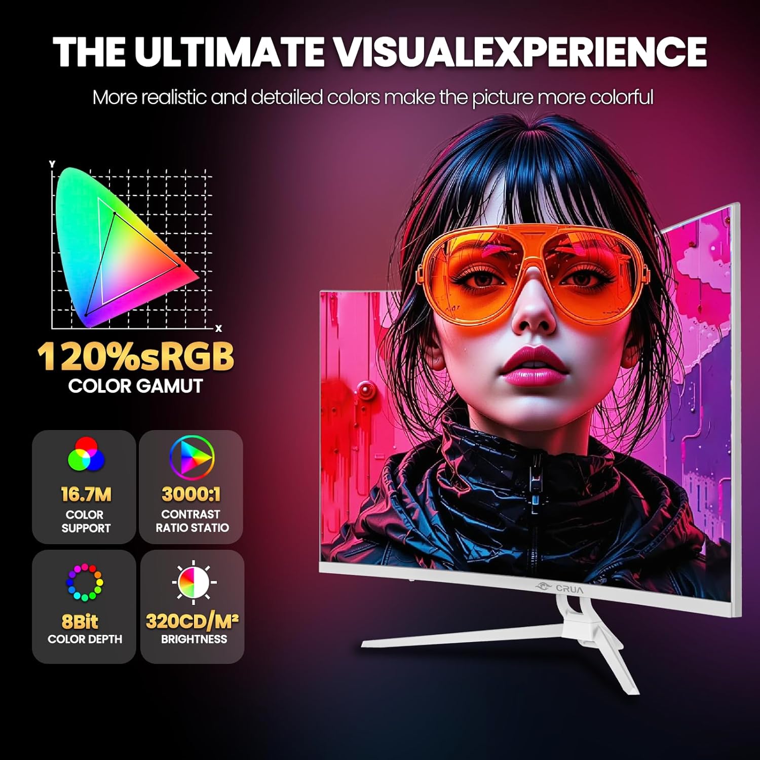 Luxus 4k Curved Monitor Bild