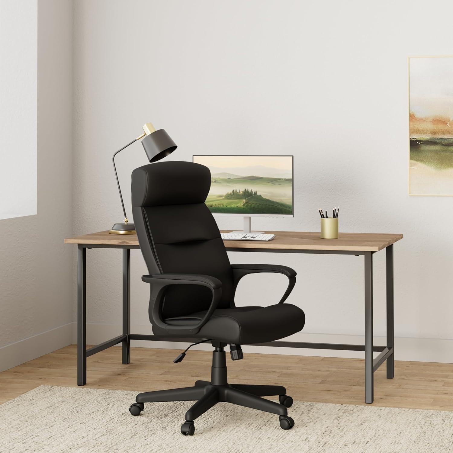 Rutherford Ergonomic Manager & Executive Office Chair, High Back Swivel ...